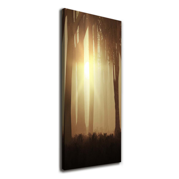 Union Rustic Nebel im Wald - Kunstdrucke auf Leinwand | Wayfair.de